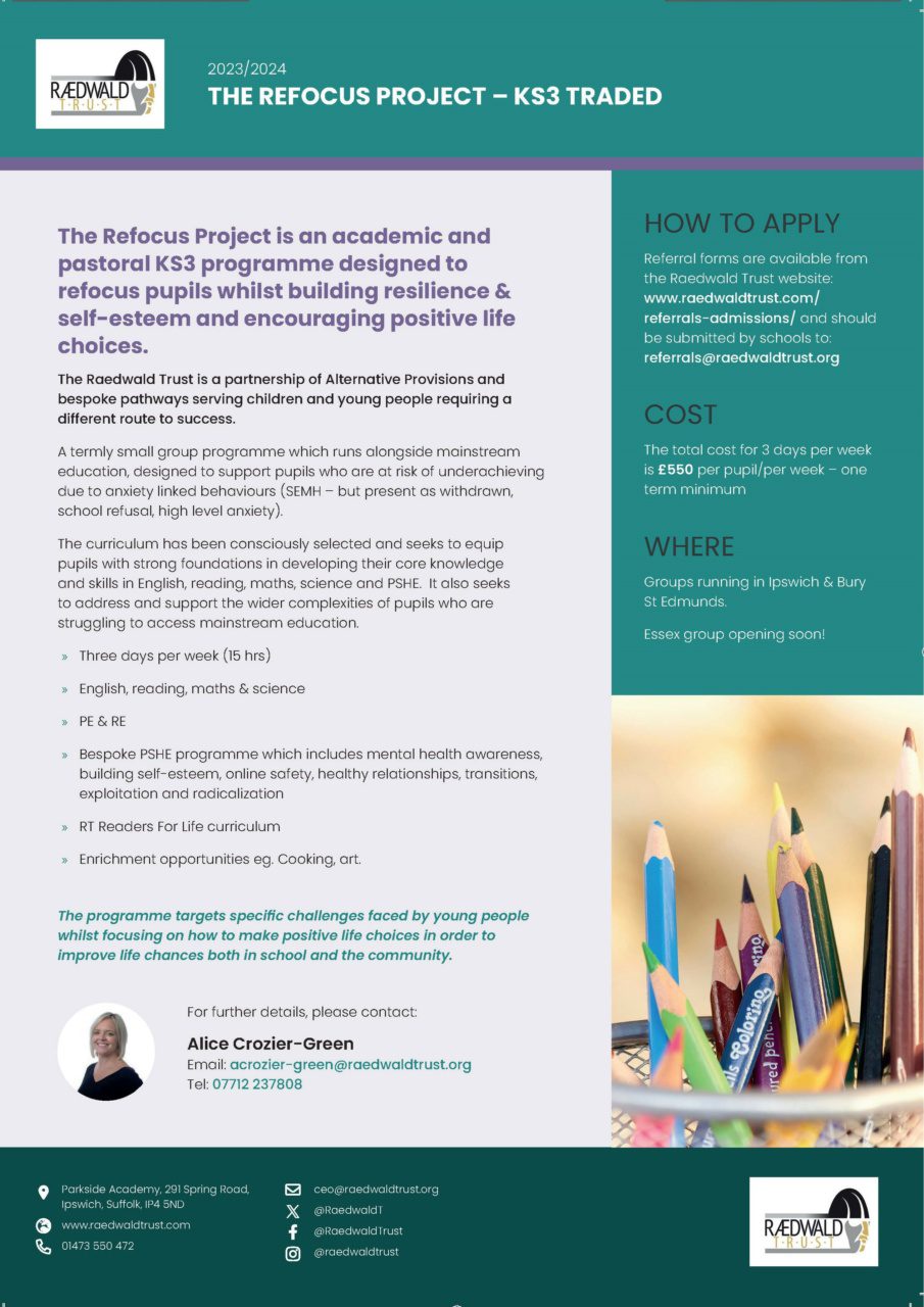 The Refocus Project - KS3 Traded - Raedwald Trust
